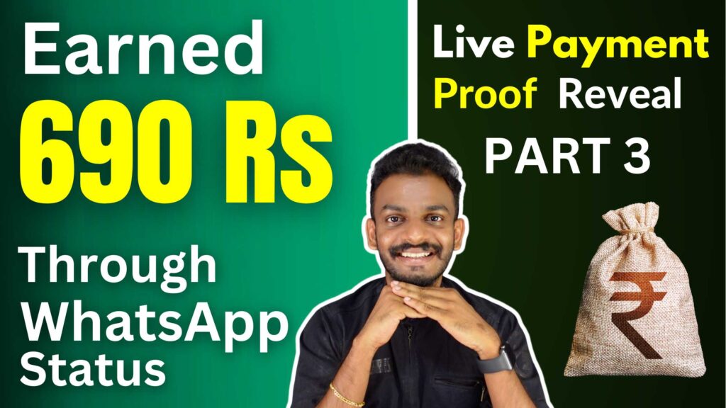 Online Job For Students - Earned 690Rs Live Payment Proof - Vineesh Rohini