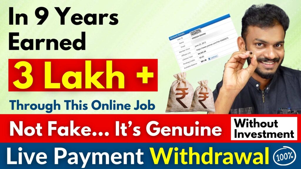 ySense - 3 Lakhs In 9 Years Through This Online Job - Comprehensive Guide - Vineesh Rohini
