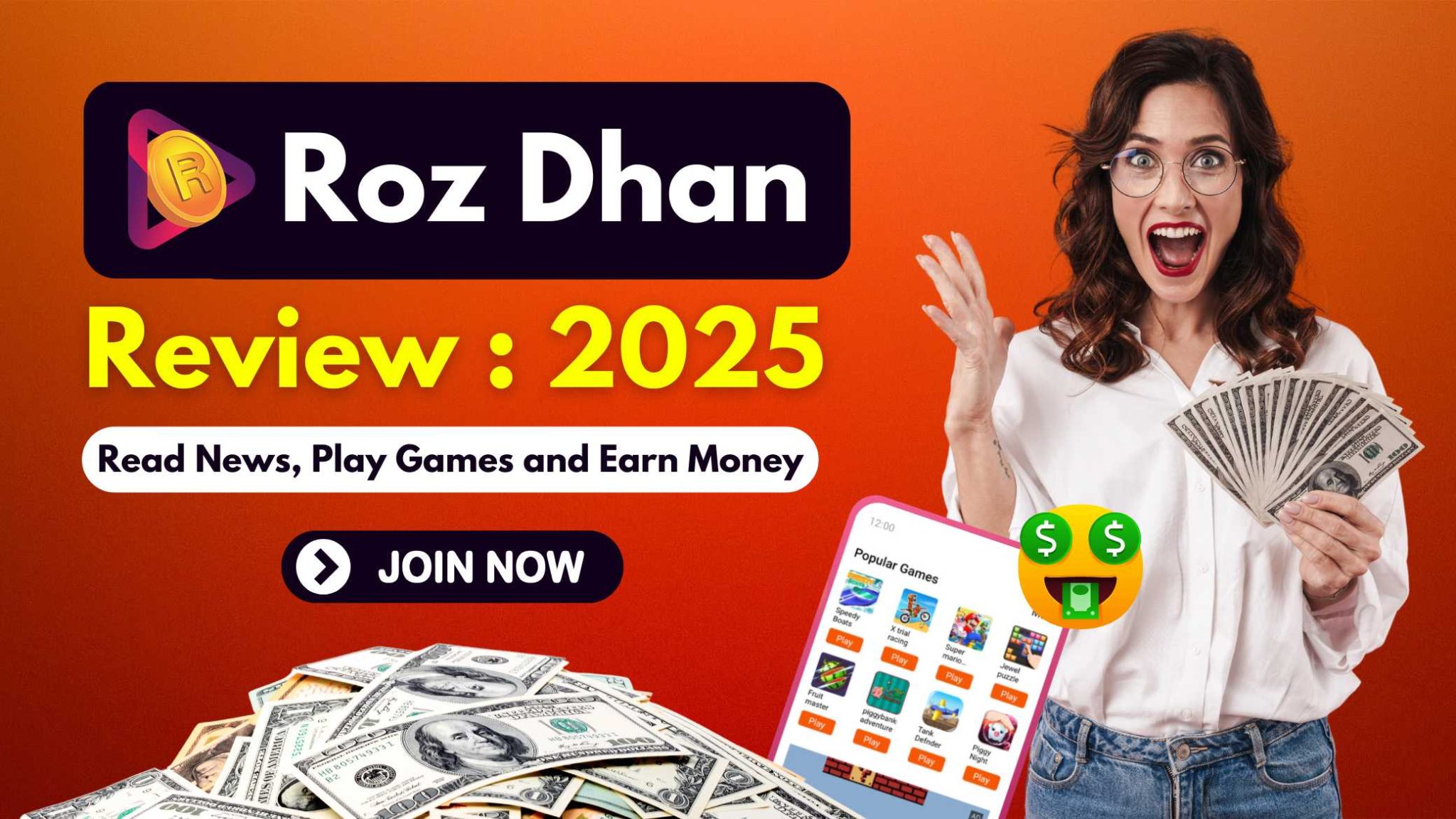 Roz Dhan Review : Read News, Play Games and Earn Money : Comprehensive Guide 2025 - Vineesh Rohini