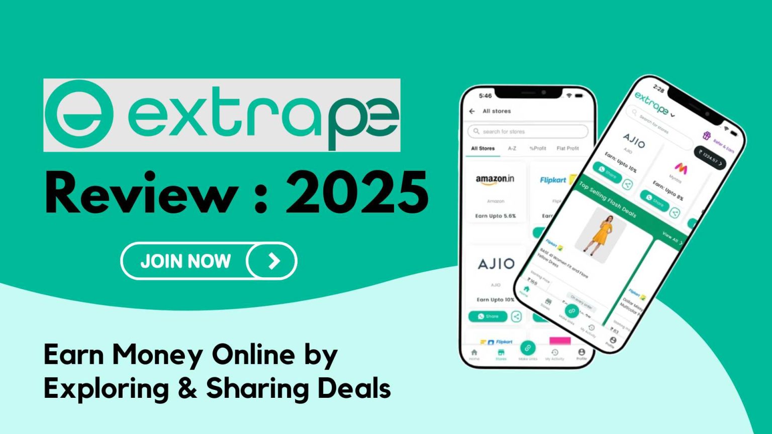 Extrape Review : Earn Money Online by Exploring & Sharing Deals ...